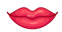 Simple Smile Red Lips – Yo Props