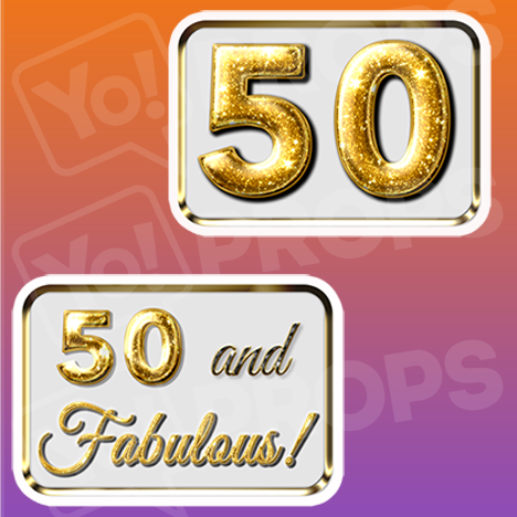 Milestone Birthday Prop - 50 Years old – Yo Props