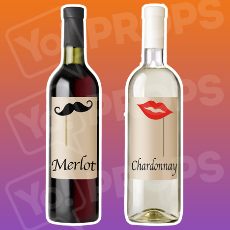 Wine and Champagne Prop - Wine Bottle Photo Booth | YoProps – Yo Props